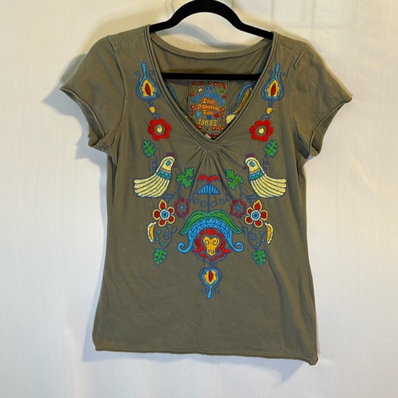 Johnny Was | Tops | Johnny Was Jwla Hand Embroidered The Papillon Tee ...